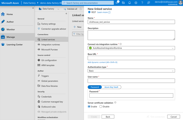 Using ClickHouse HTTP Interface to bring Azure data into ClickHouse | ClickHouse Docs