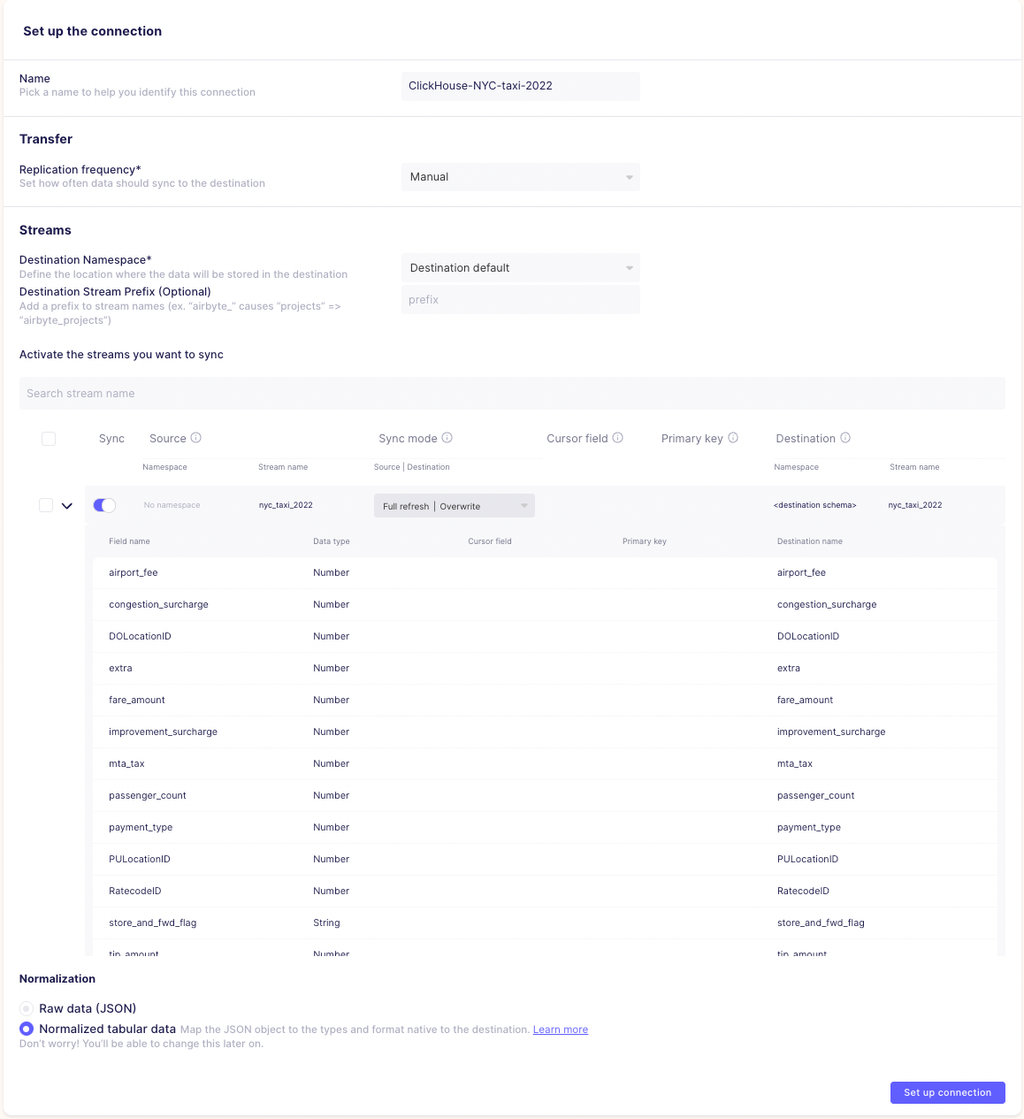 Connect Airbyte to ClickHouse | ClickHouse Docs