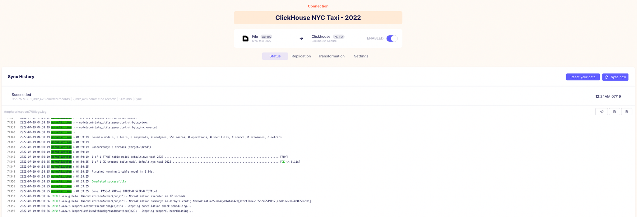 Connect Airbyte to ClickHouse | ClickHouse Docs