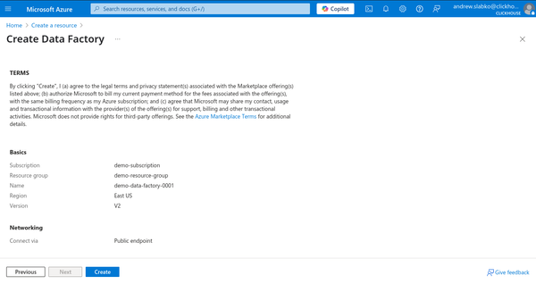 Using ClickHouse HTTP Interface to bring Azure data into ClickHouse | ClickHouse Docs