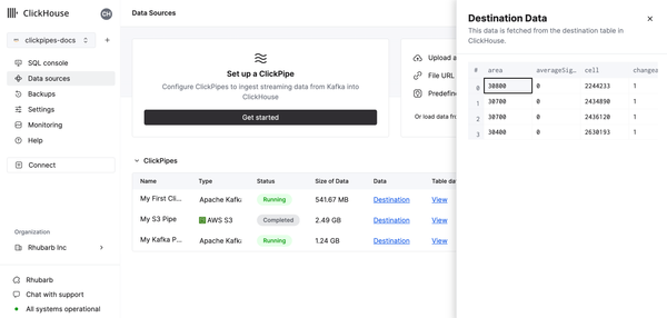 Creating your first object-storage ClickPipe | ClickHouse Docs