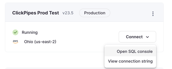 Integrating Amazon Kinesis with ClickHouse Cloud | ClickHouse Docs