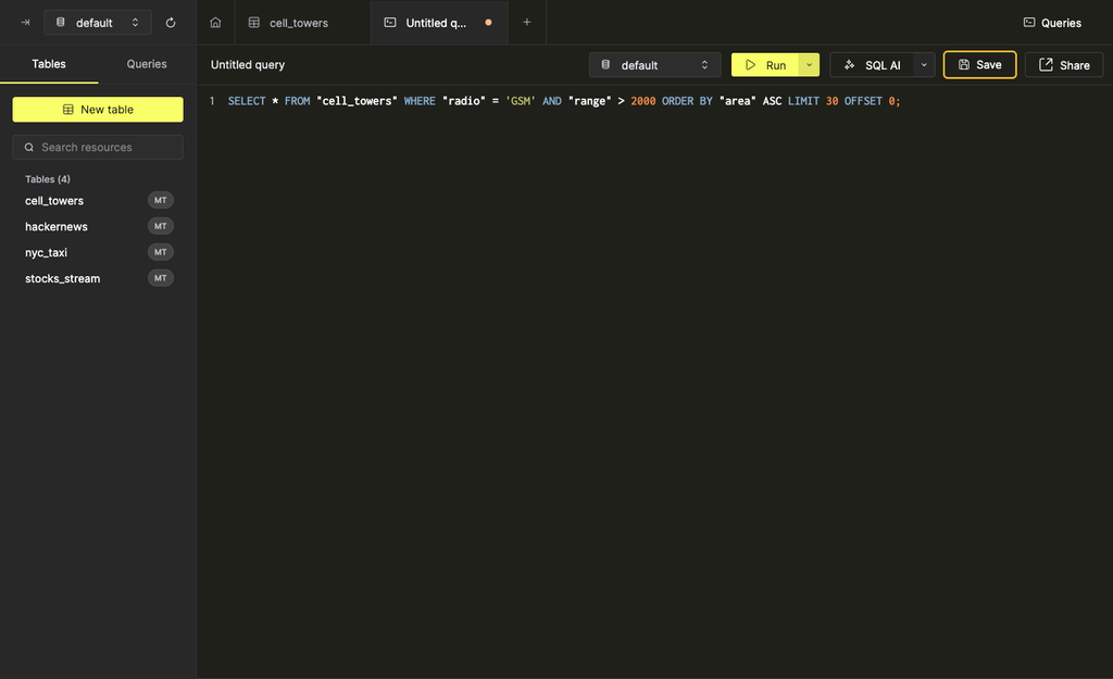 SQL Console | ClickHouse Docs