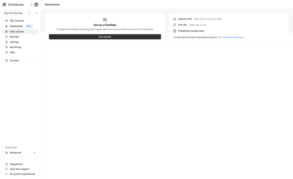 ClickHouse Cloud quick start | ClickHouse Docs
