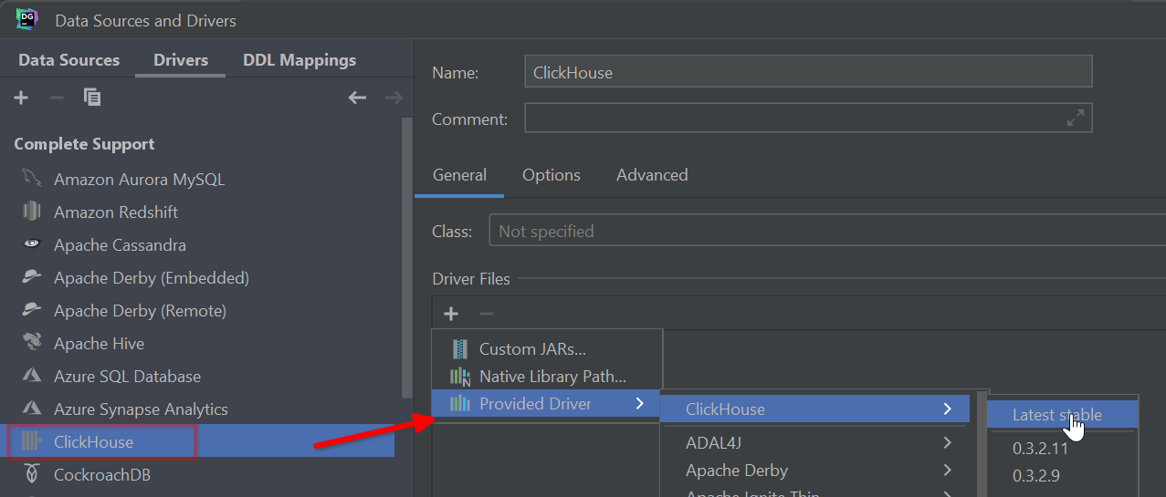Connecting DataGrip to ClickHouse | ClickHouse Docs