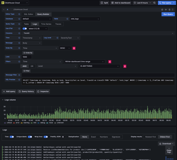 Query Builder | ClickHouse Docs