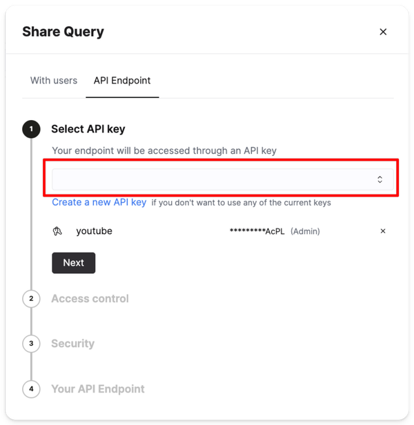 Setting up query API endpoints | ClickHouse Docs