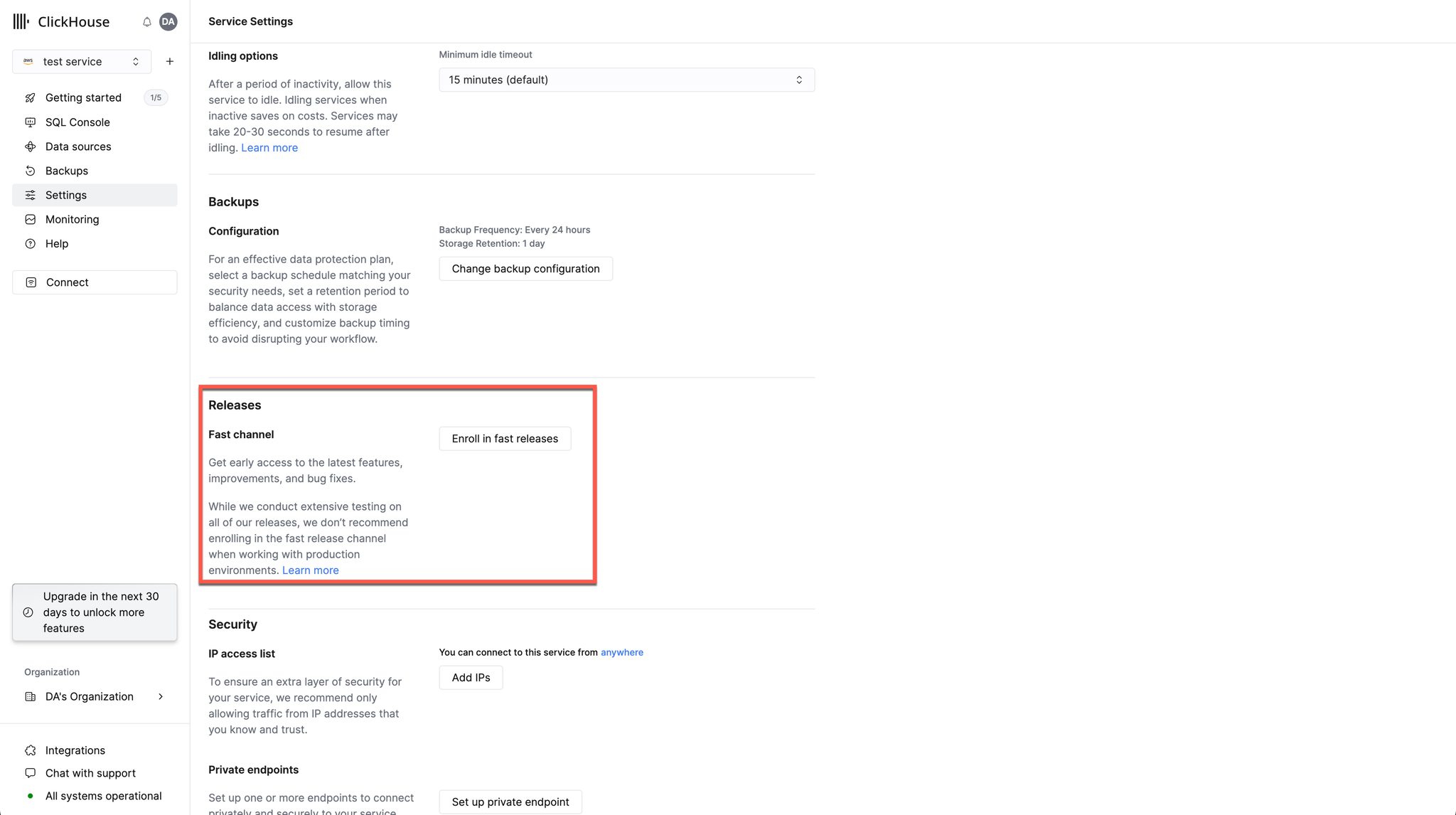 Upgrades | ClickHouse Docs
