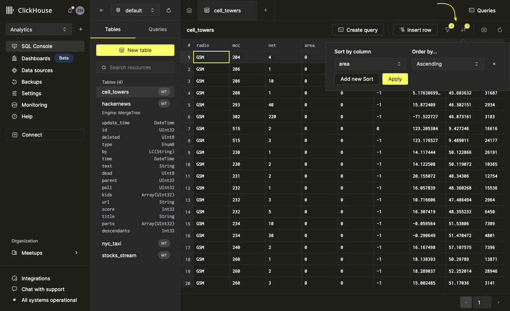 SQL Console | ClickHouse Docs