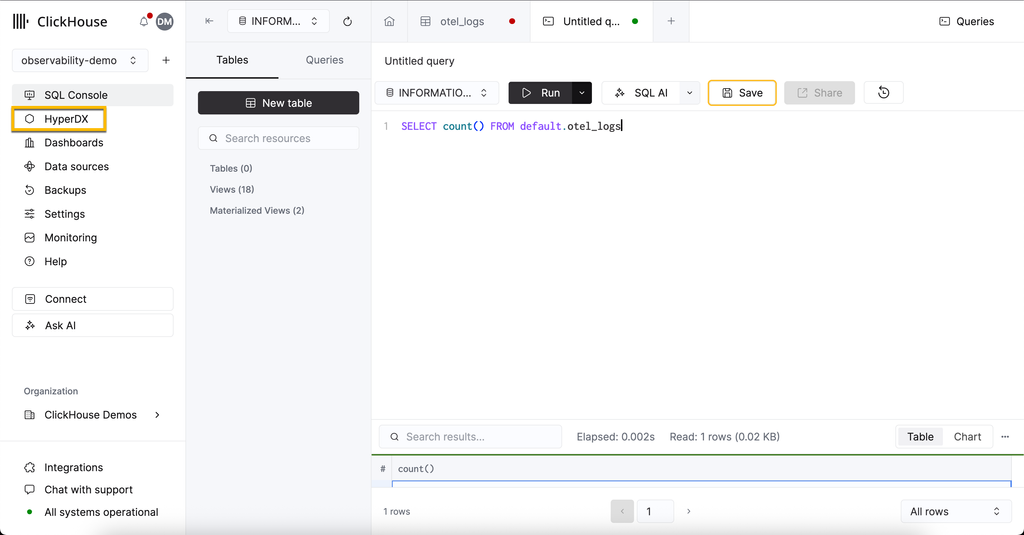 HyperDX | ClickHouse Docs