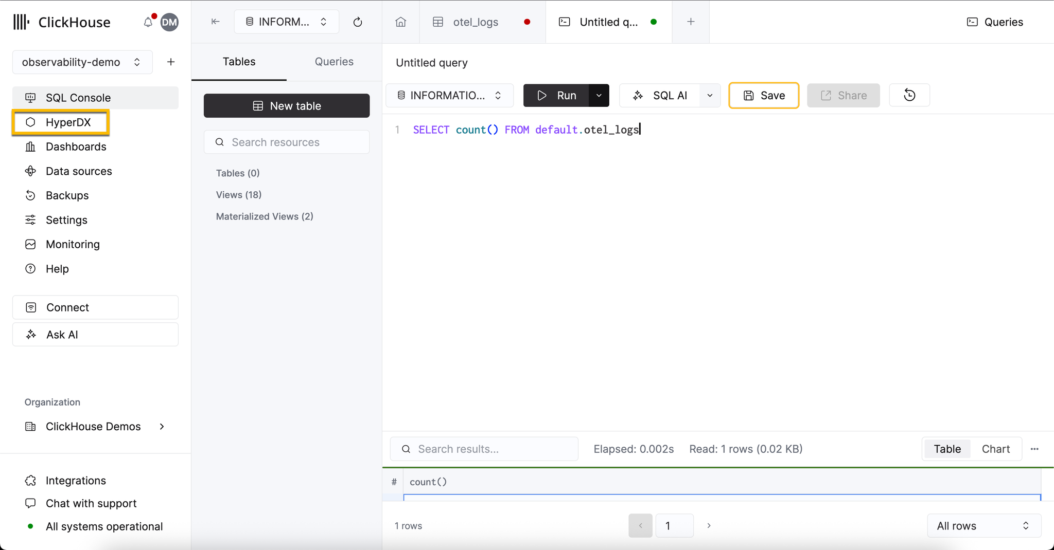HyperDX | ClickHouse Docs