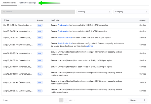 Notifications Clickhouse Docs