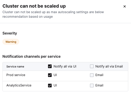 Notifications | ClickHouse Docs