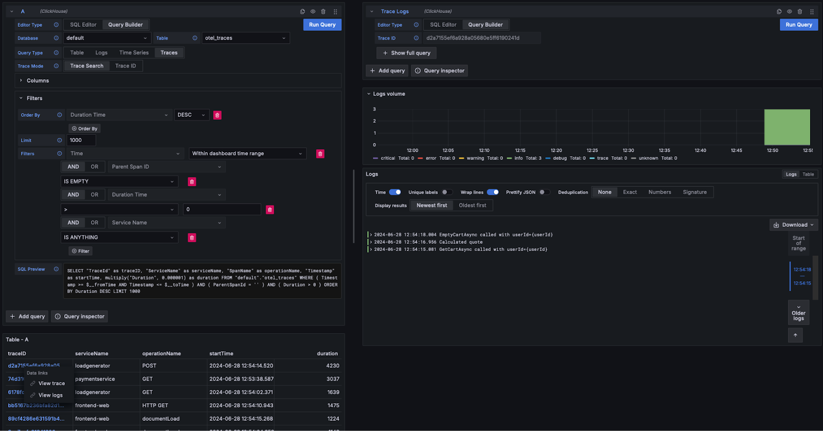 Using Grafana | ClickHouse Docs