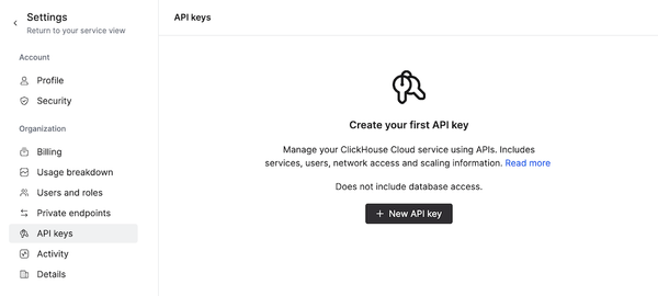 Managing Api Keys Clickhouse Docs