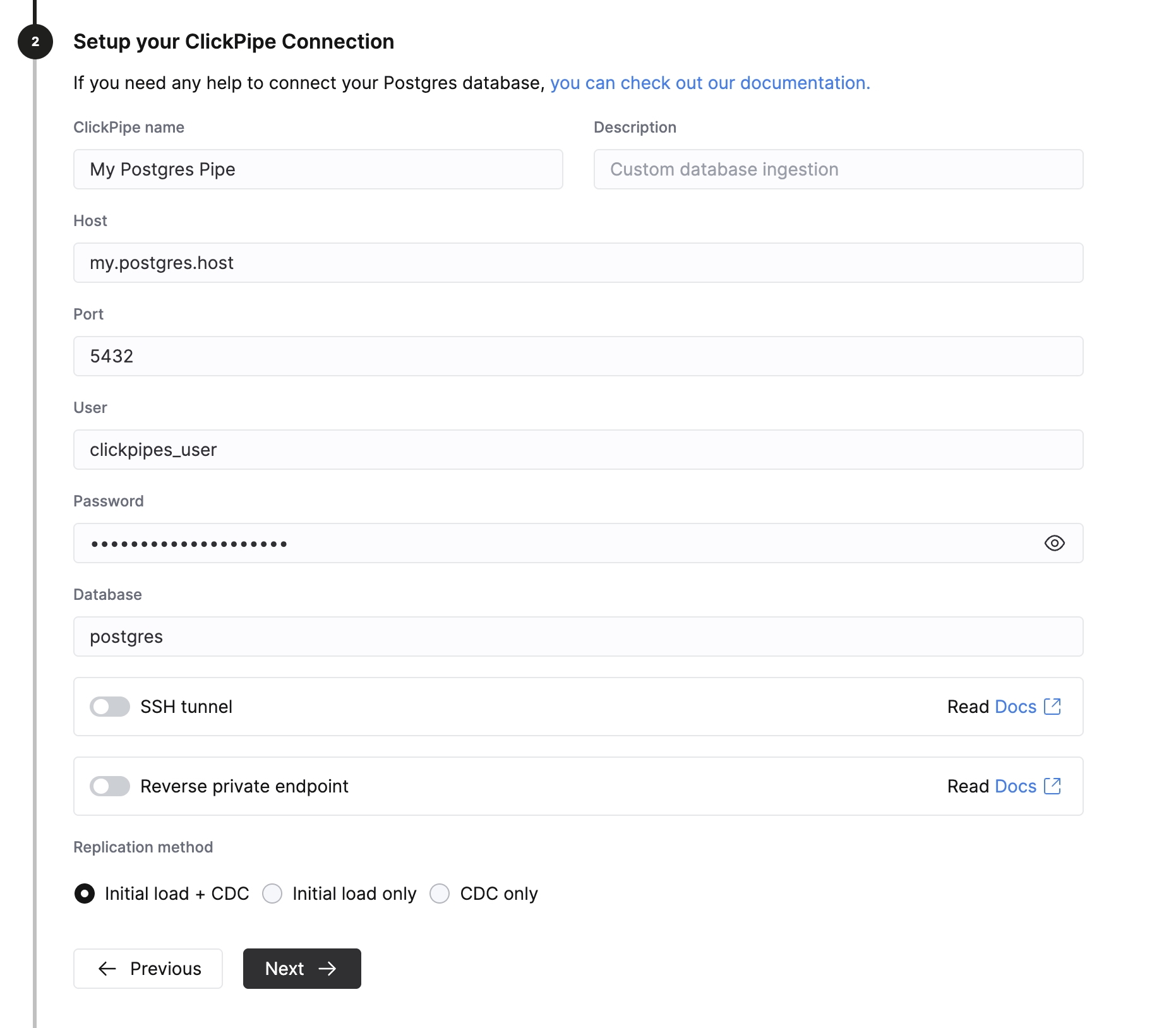 Ingesting Data from Postgres to ClickHouse (using CDC) | ClickHouse Docs