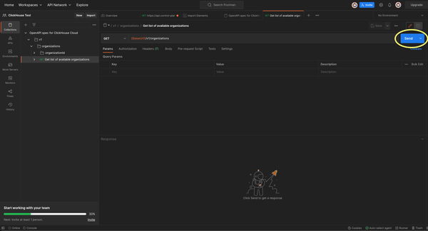 Programmatic API access with Postman | ClickHouse Docs