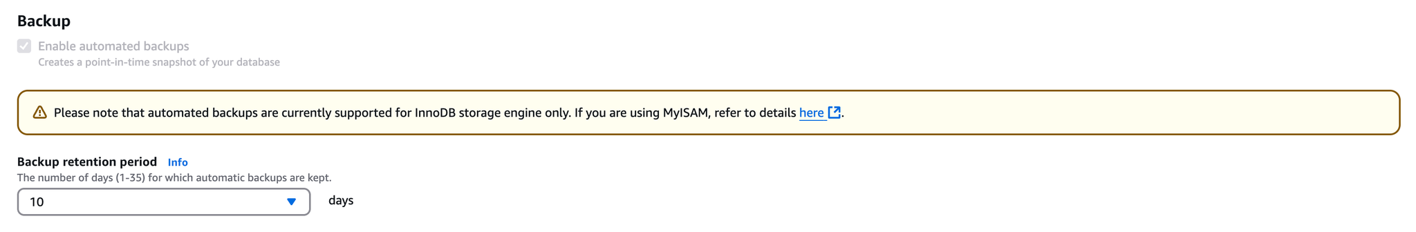 RDS MySQL source setup guide | ClickHouse Docs