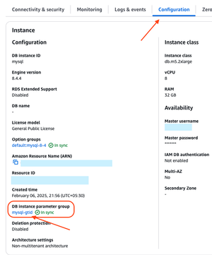 RDS MariaDB source setup guide | ClickHouse Docs