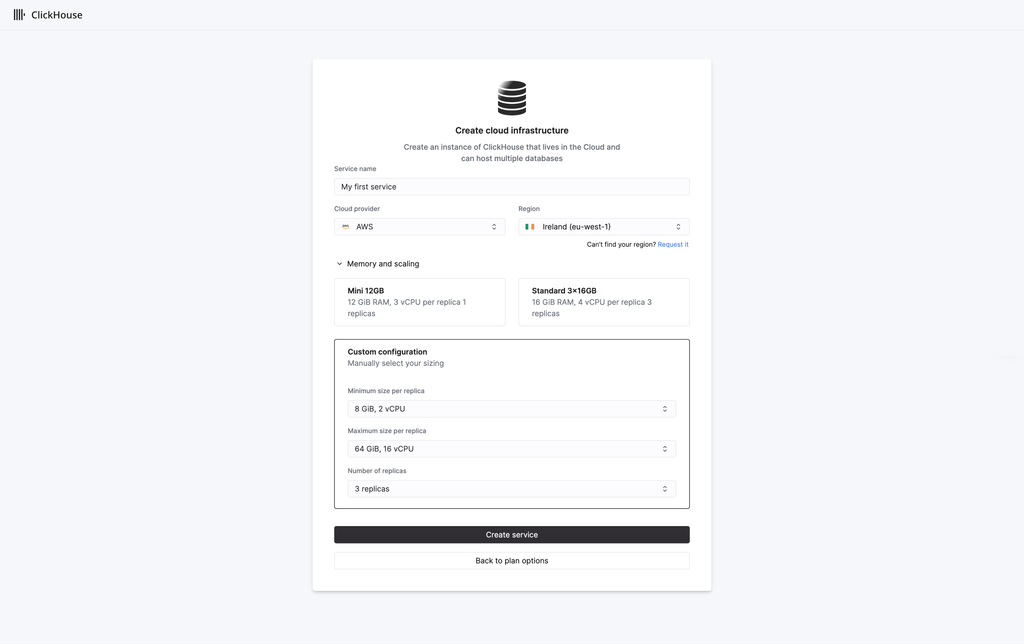 ClickHouse Cloud quick start | ClickHouse Docs