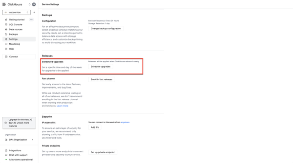 Upgrades | ClickHouse Docs
