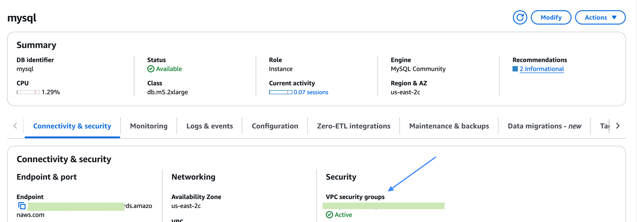 RDS MySQL source setup guide | ClickHouse Docs