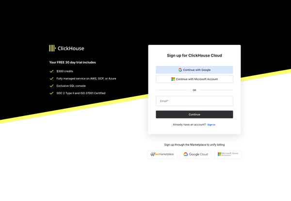 ClickHouse Cloud quick start | ClickHouse Docs