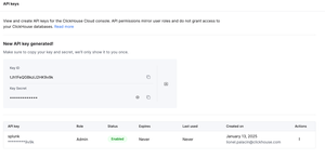 Storing ClickHouse Cloud Audit logs into Splunk | ClickHouse Docs