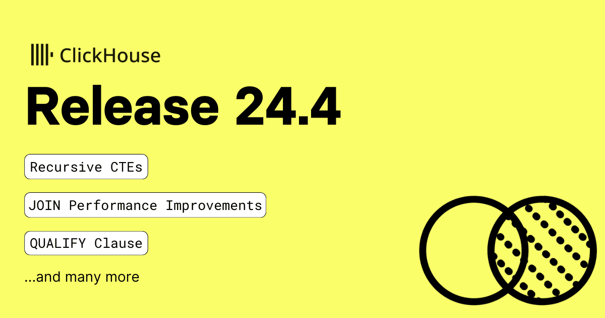 ClickHouse Release 24.4