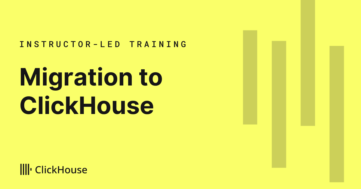 In-Person Migration to ClickHouse - Singapore