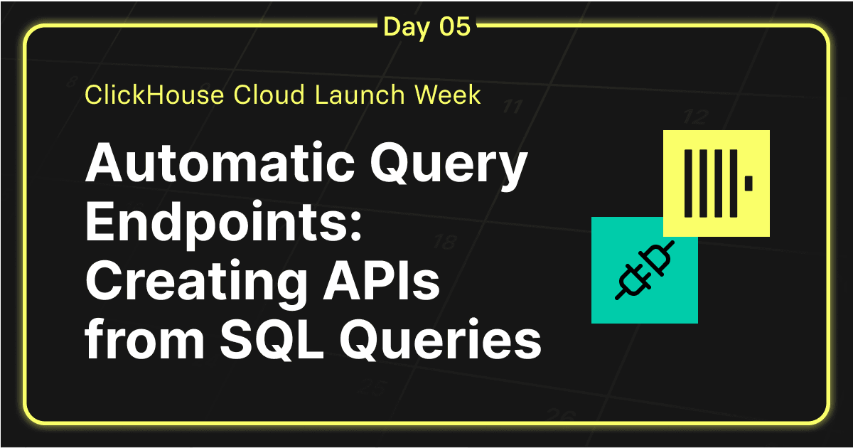 Automatic Query Endpoints: Creating APIs from SQL Queries Automatic Query Endpoints: Creating APIs from SQL Queries